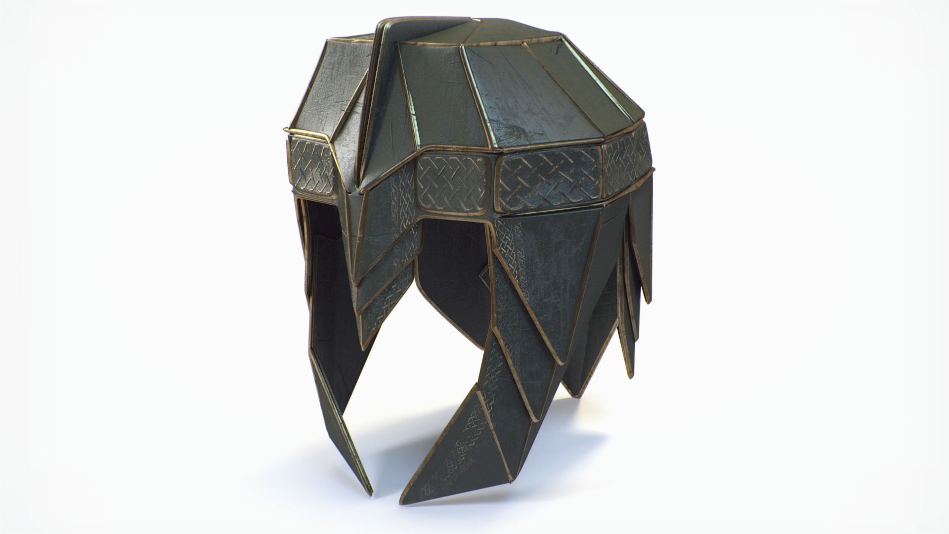 Fantasy Medieval Sharp Plated Armor set 3D model | CGTrader