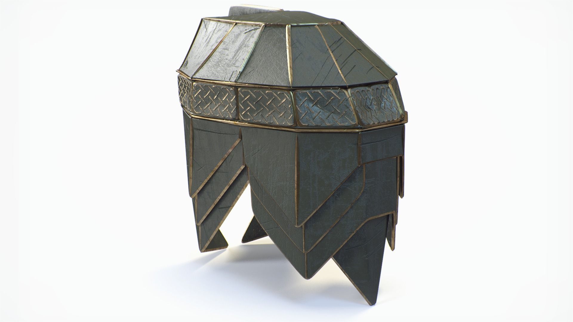 Fantasy Medieval Sharp Plated Armor set 3D model | CGTrader