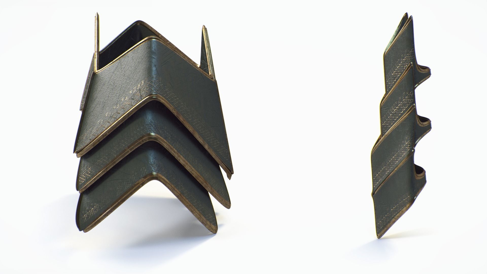 Fantasy Medieval Sharp Plated Armor set 3D model | CGTrader