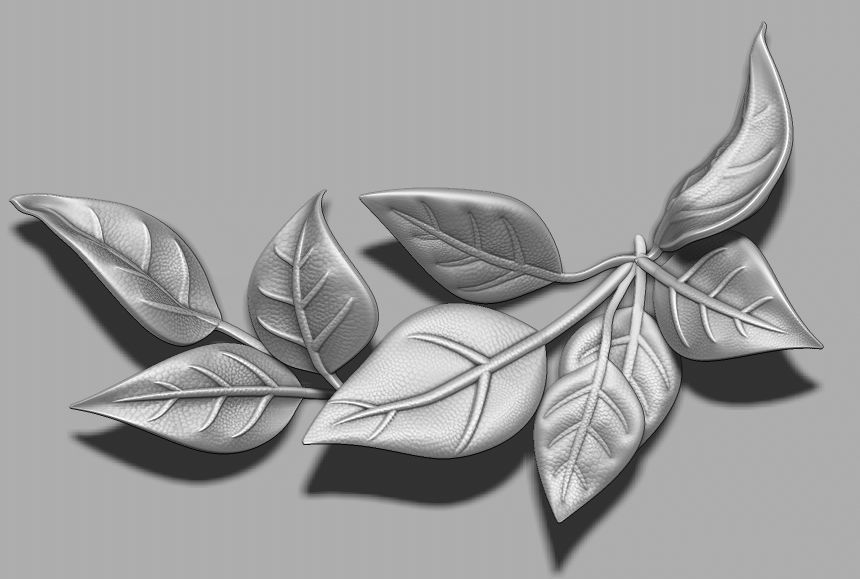 tree leaves 3D model 3D printable | CGTrader