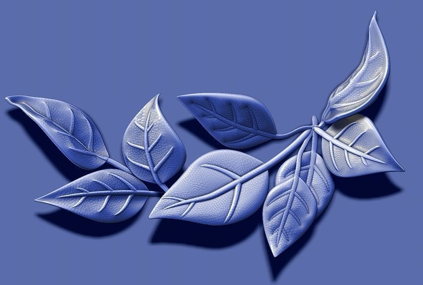 tree leaves 3D model 3D printable | CGTrader