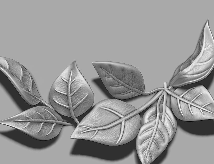 tree leaves 3D model 3D printable | CGTrader