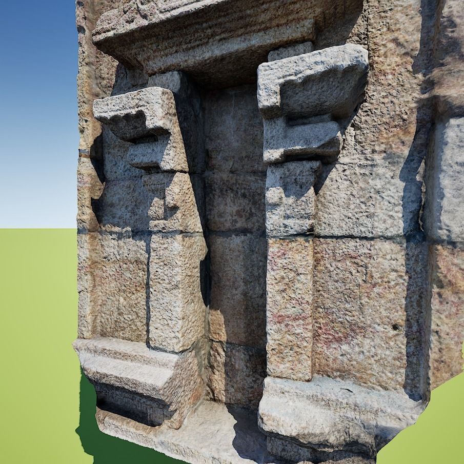 Hindu temple wall shelf for deity idol 3d model 3D model | CGTrader