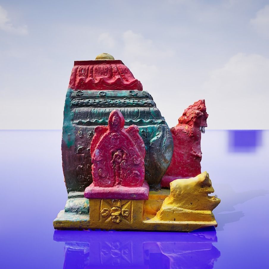 Gopuram 3d Model - Home Hindu Temple 3D model | CGTrader