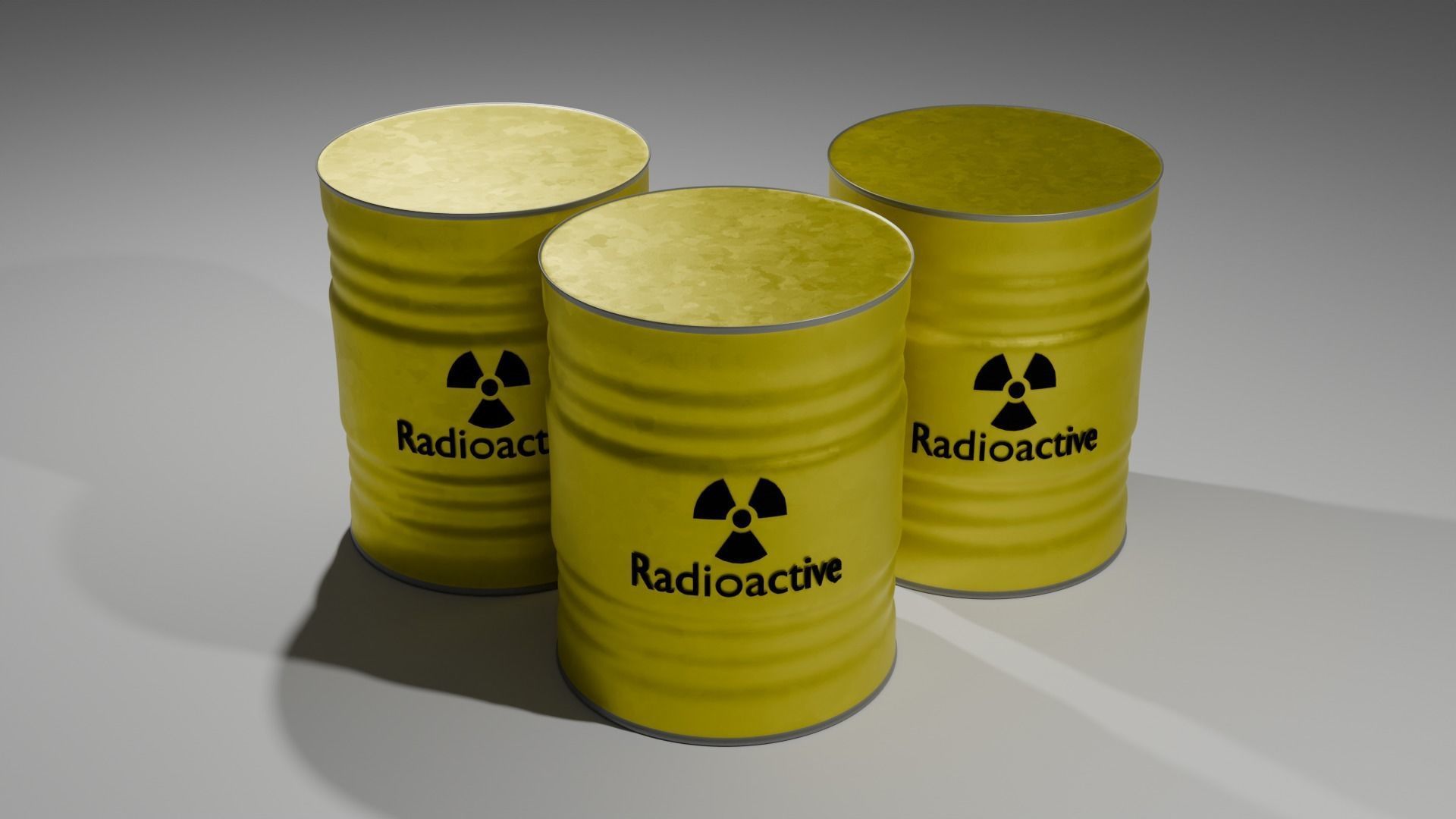 Uranium barrel 3D model | CGTrader
