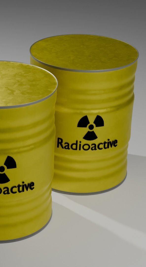 Uranium barrel 3D model | CGTrader