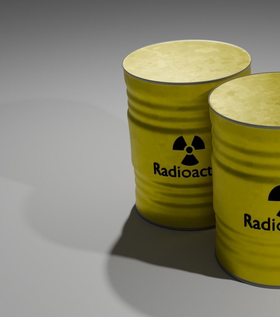 Uranium barrel 3D model | CGTrader