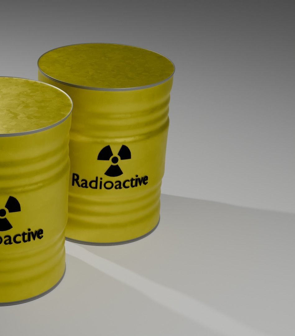 Uranium barrel 3D model | CGTrader