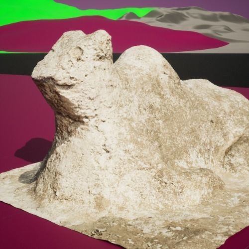 Crude Nandi Concrete Sculpture - 3d Model 3D model | CGTrader