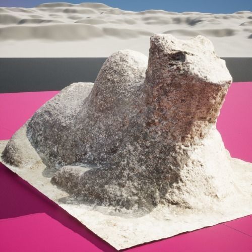 Crude Nandi Concrete Sculpture - 3d Model 3D model | CGTrader