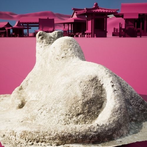 Crude Nandi Concrete Sculpture - 3d Model 3D model | CGTrader