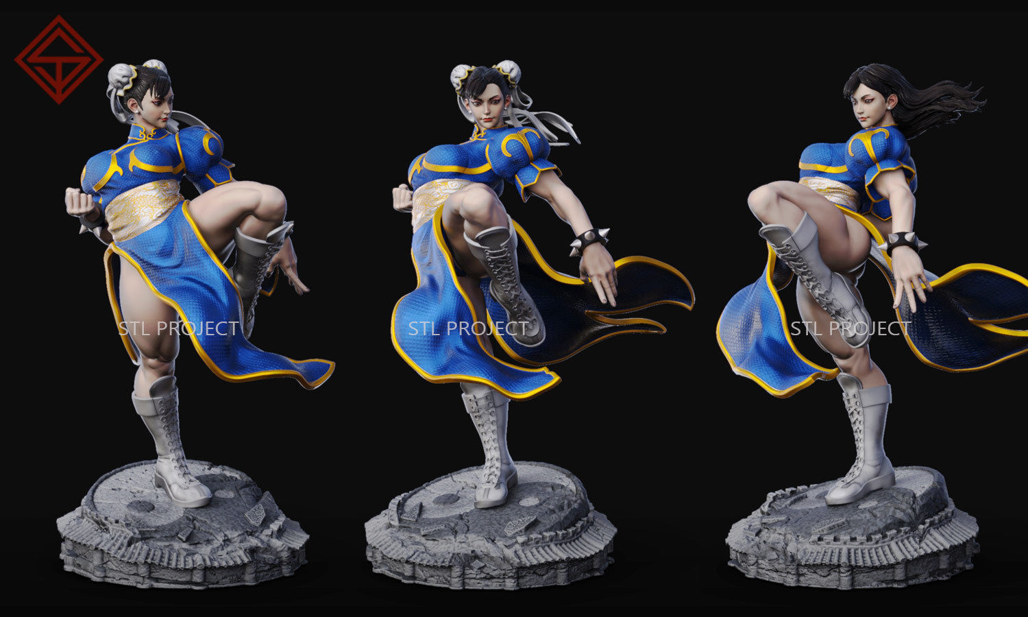 Chun Li 3D model 3D printable | CGTrader