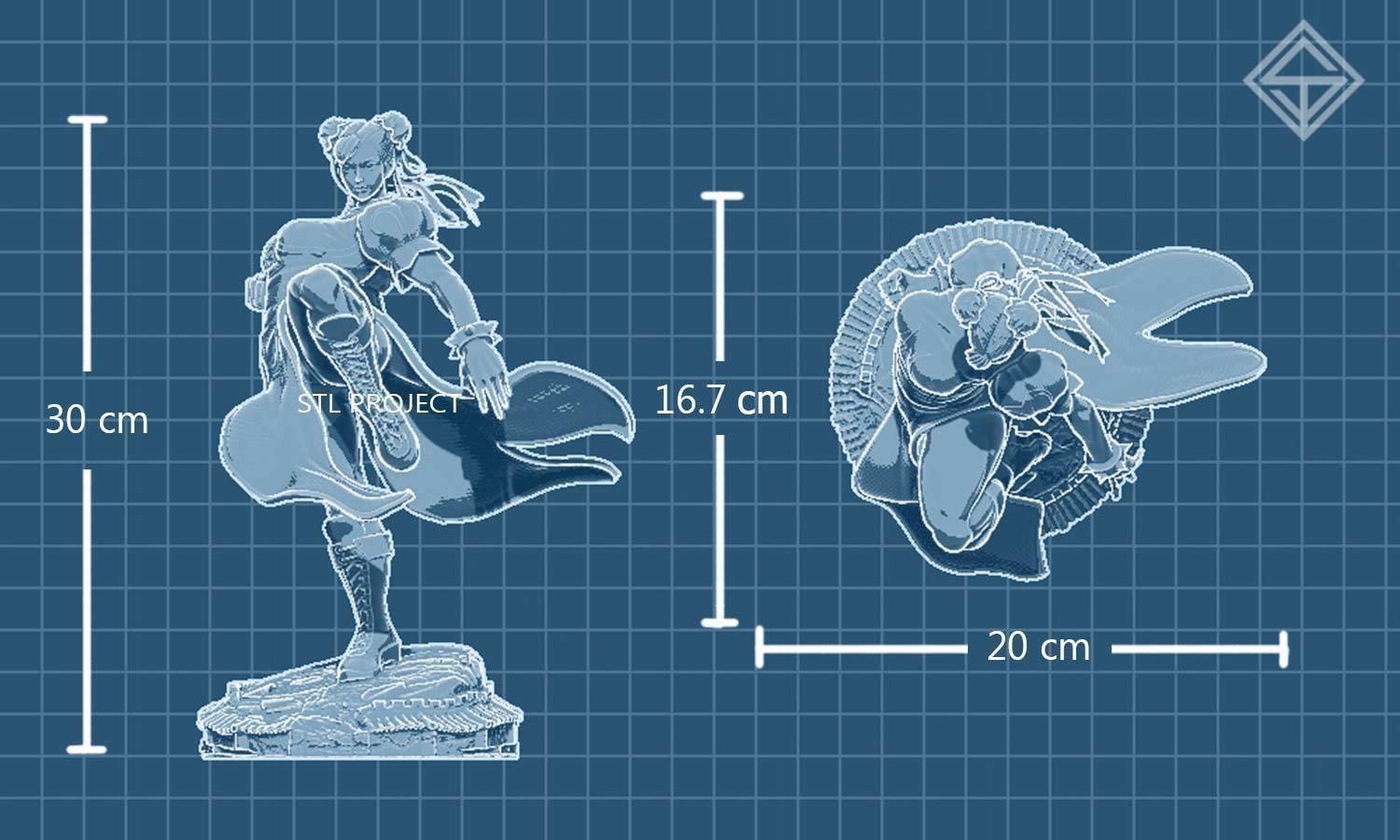 Chun Li 3D model 3D printable | CGTrader