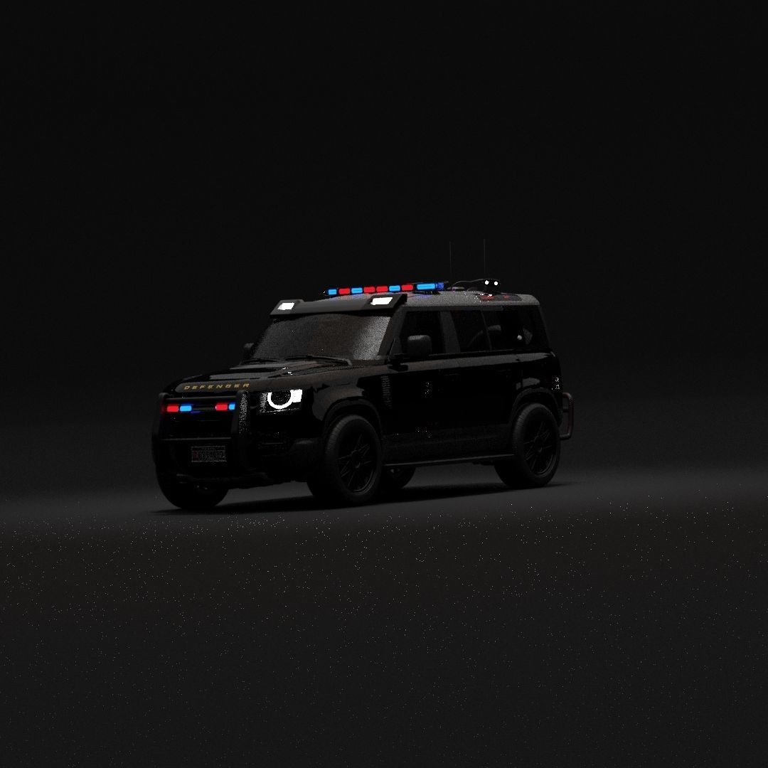 3D model land rover defender police VR / AR / low-poly | CGTrader