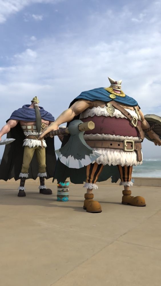 3D model One Piece - Brogy and Dorry - Elbaf VR / AR / low-poly | CGTrader