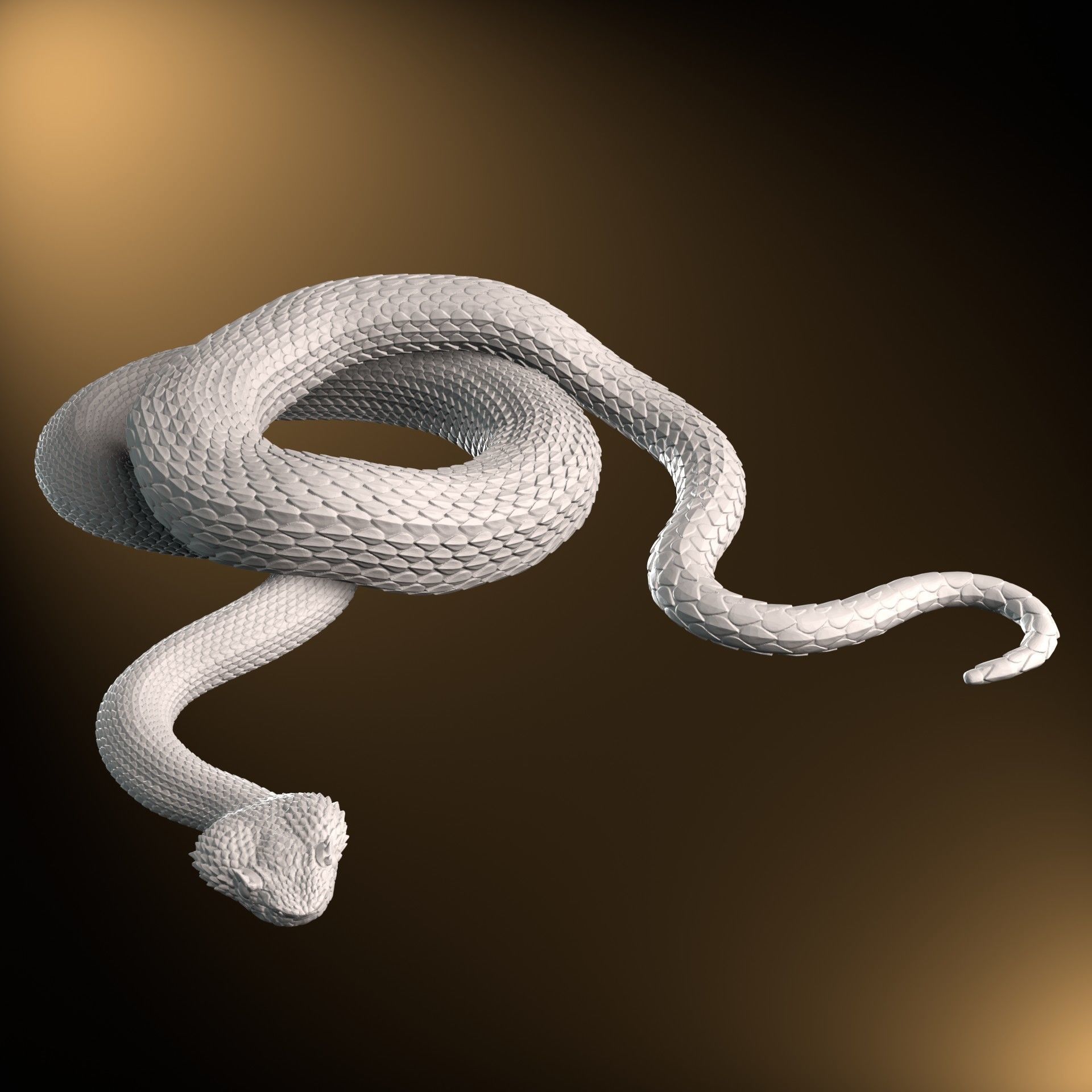 Eyelash Pit Viper Realistic Exotic Snake 3D Print Model 3D model 3D ...