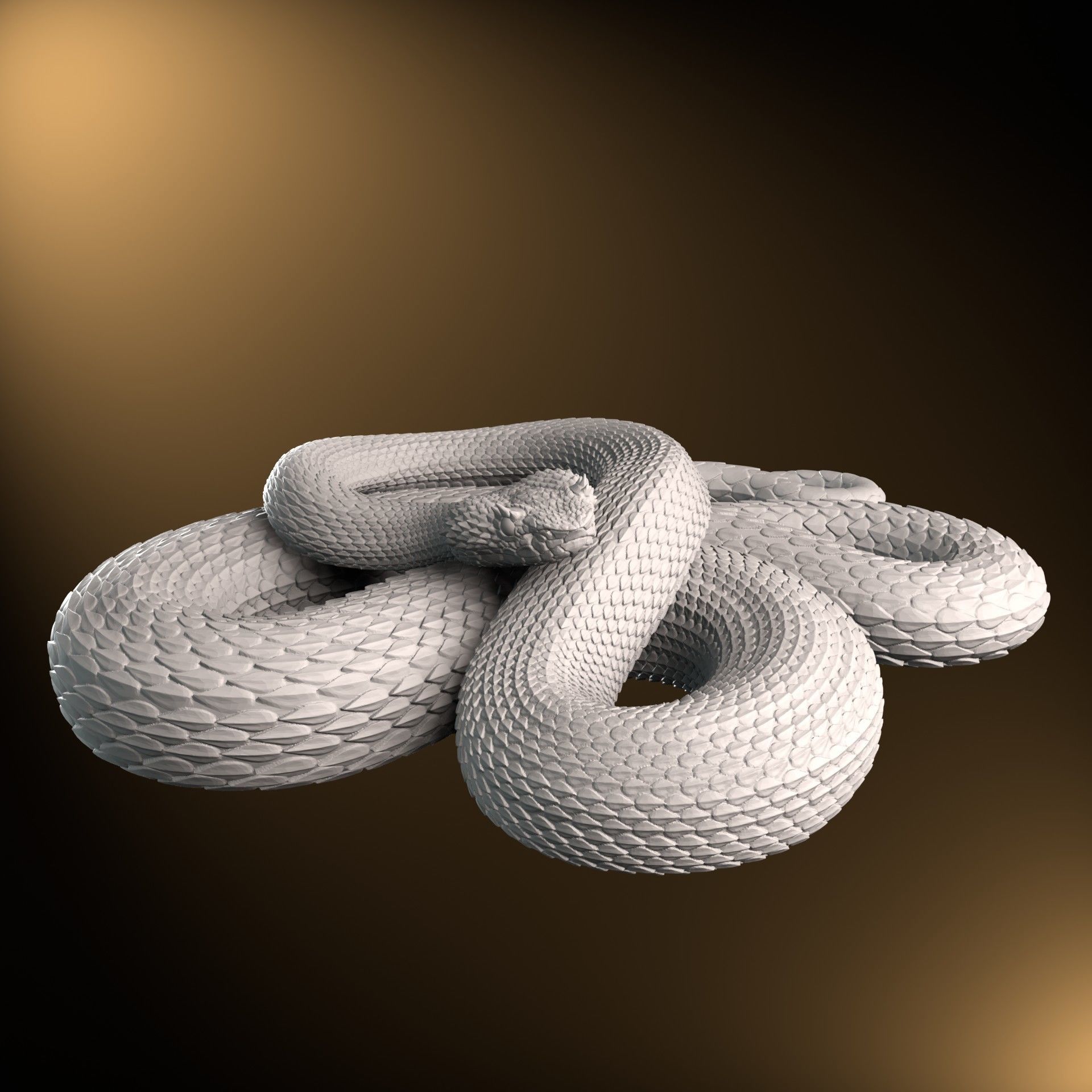 Eyelash Pit Viper Realistic Exotic Snake 3D Print Model 3D model 3D ...