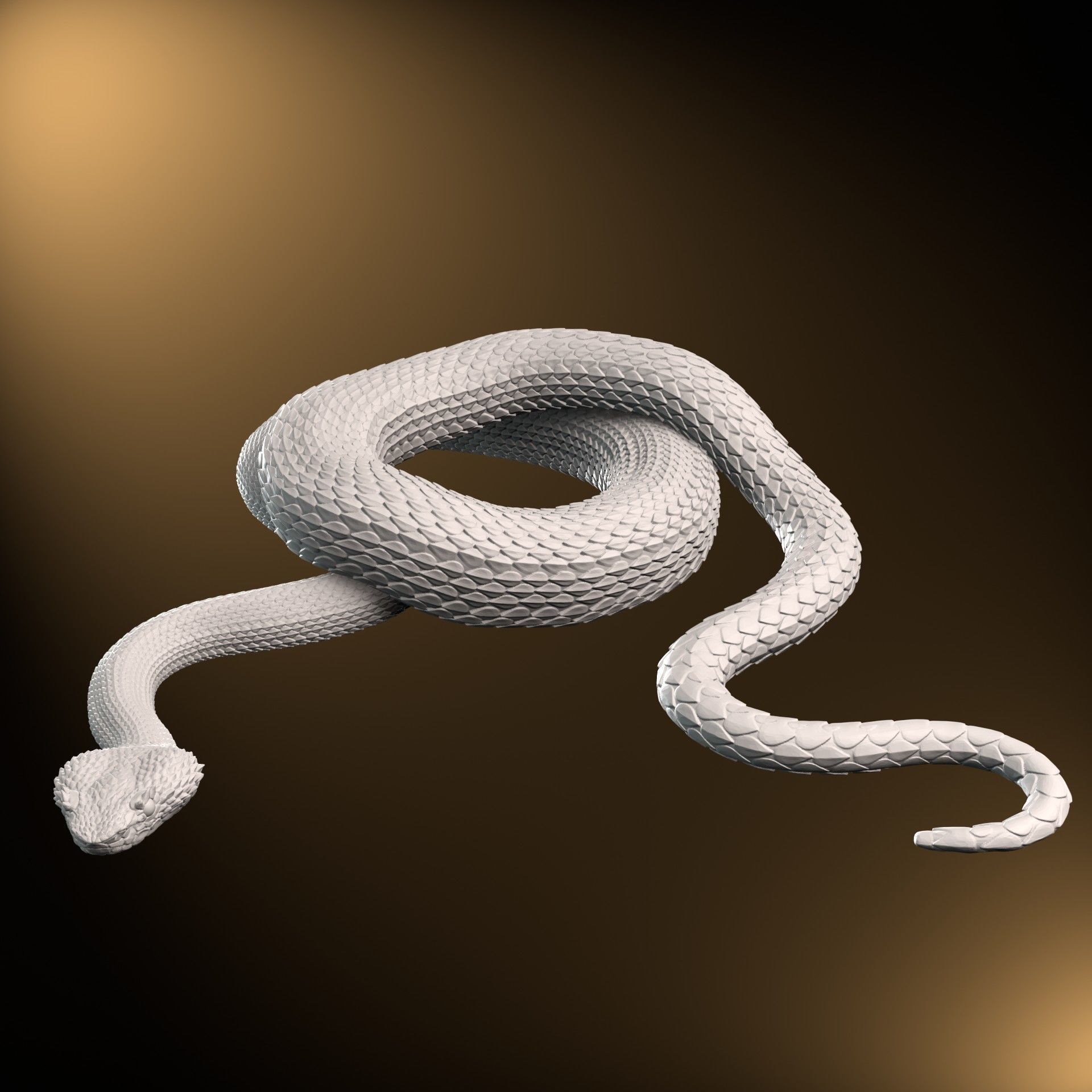 Eyelash Pit Viper Realistic Exotic Snake 3D Print Model 3D model 3D ...