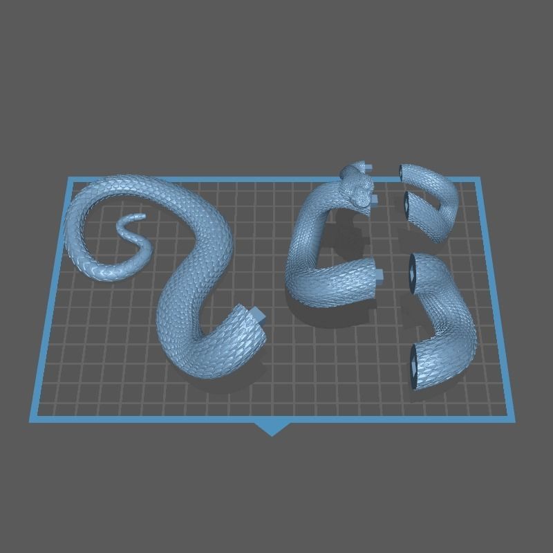 Eyelash Pit Viper Realistic Exotic Snake 3D Print Model 3D model 3D ...