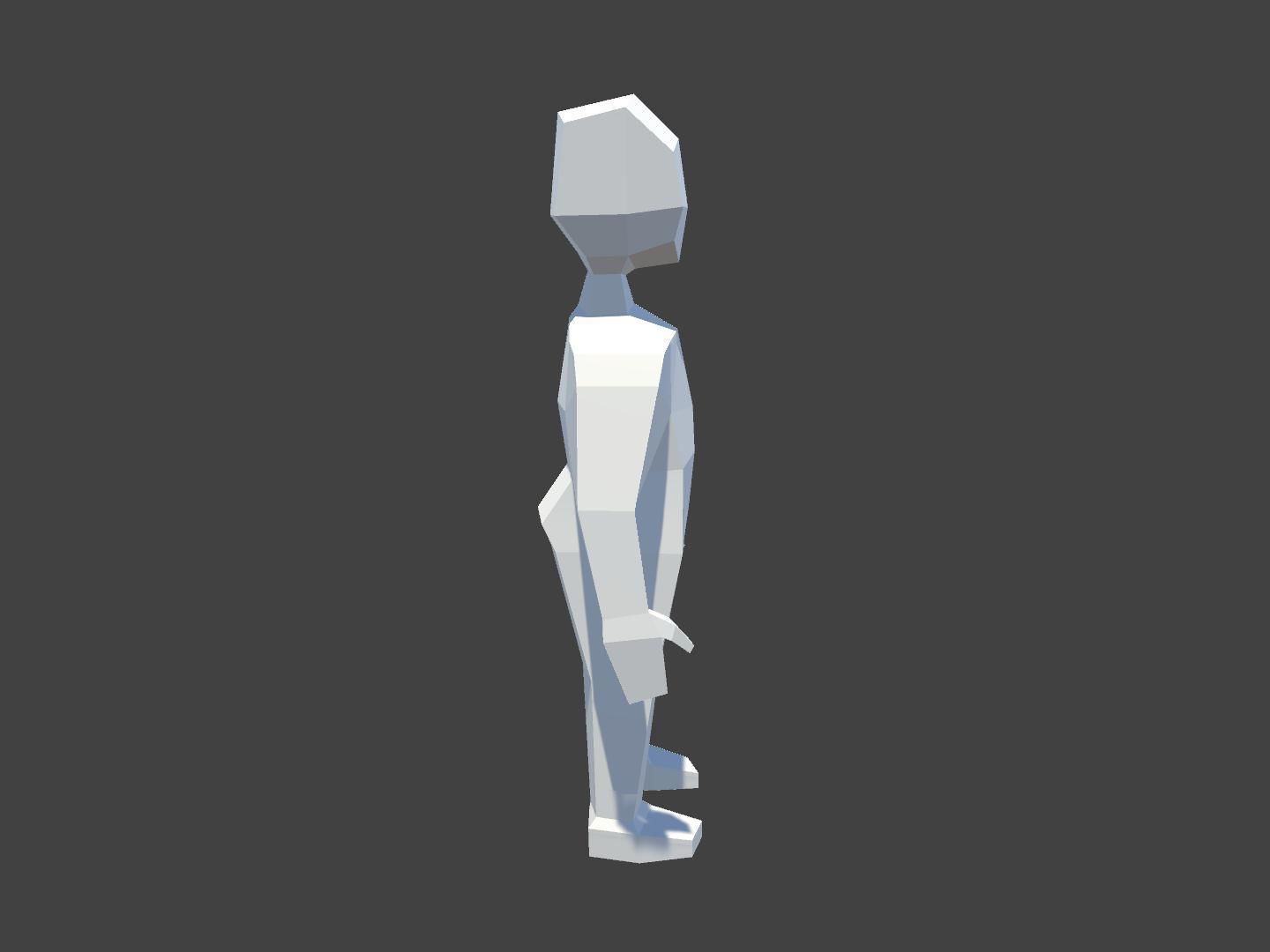 Human lowpolygon free 3D model | CGTrader