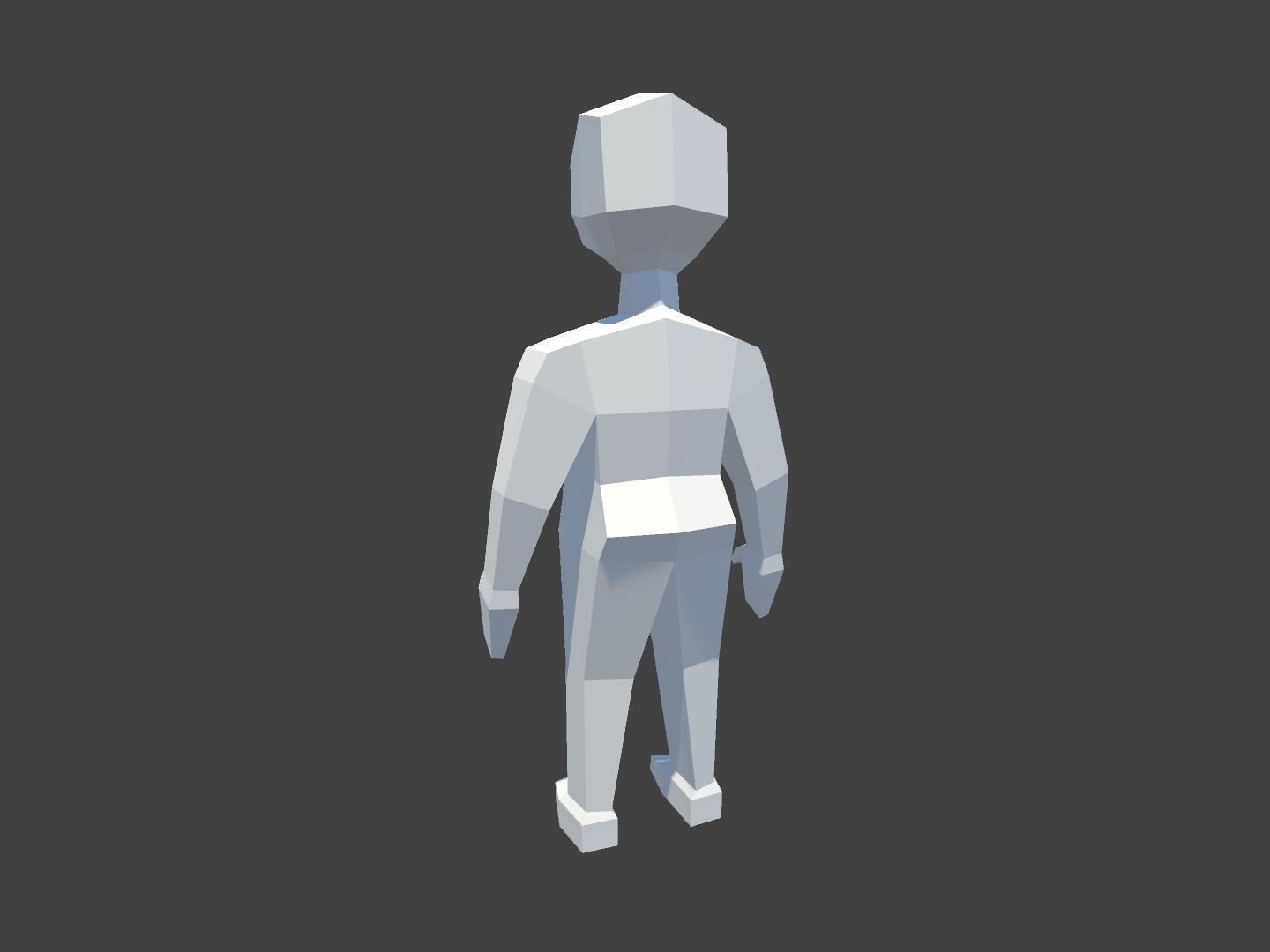 Human lowpolygon free 3D model | CGTrader
