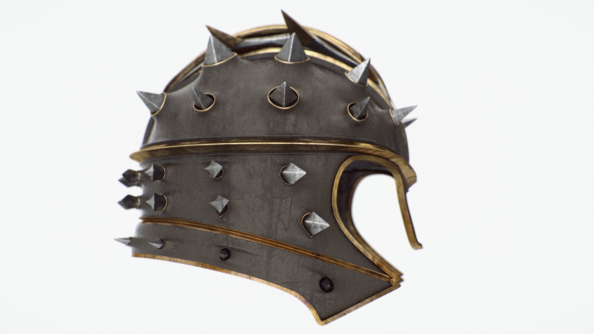 Spiky helmet 3D model | CGTrader