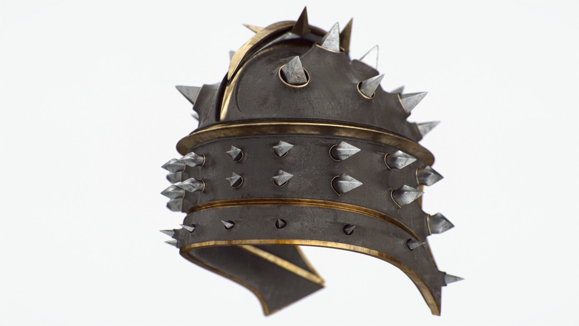 Spiky helmet 3D model | CGTrader