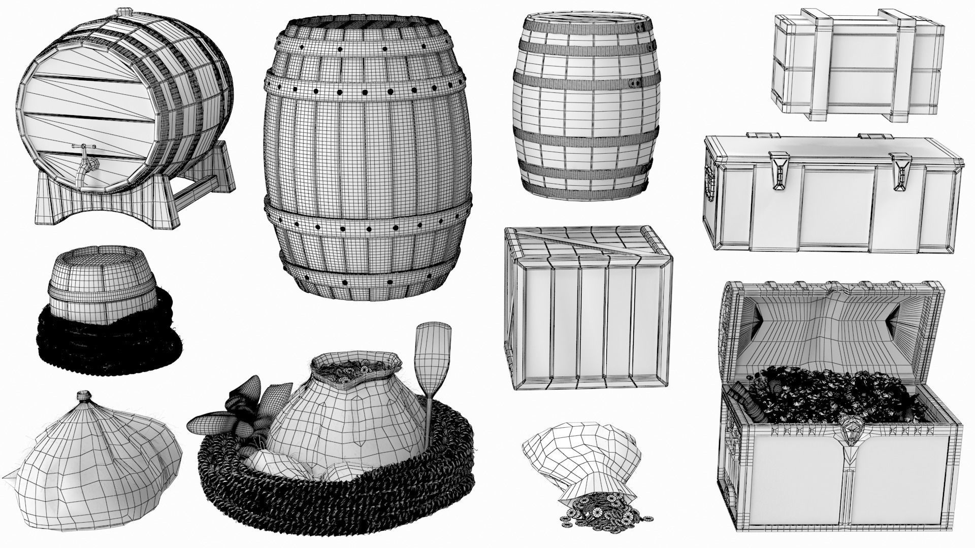 Pirate Secret Stash mega pack 3D model | CGTrader