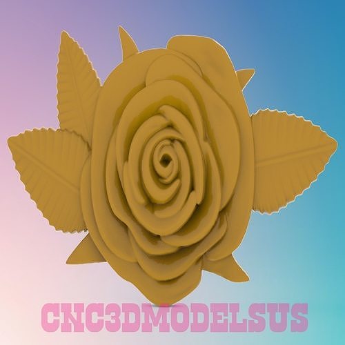 flowers 3D MODEL STL FILE FOR CNC ROUTER LASER 3D model 3D printable ...