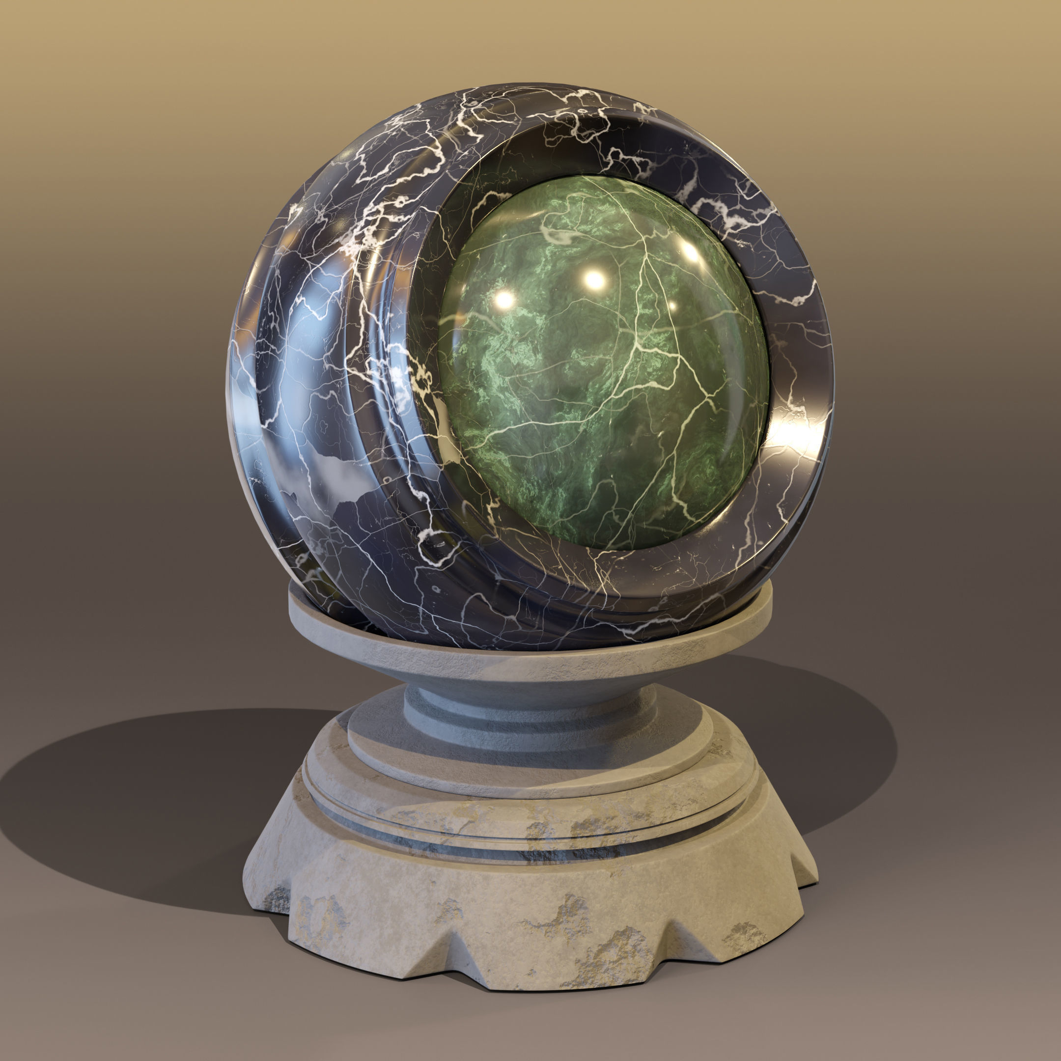 Shaderball globe style - classic 3D model | CGTrader