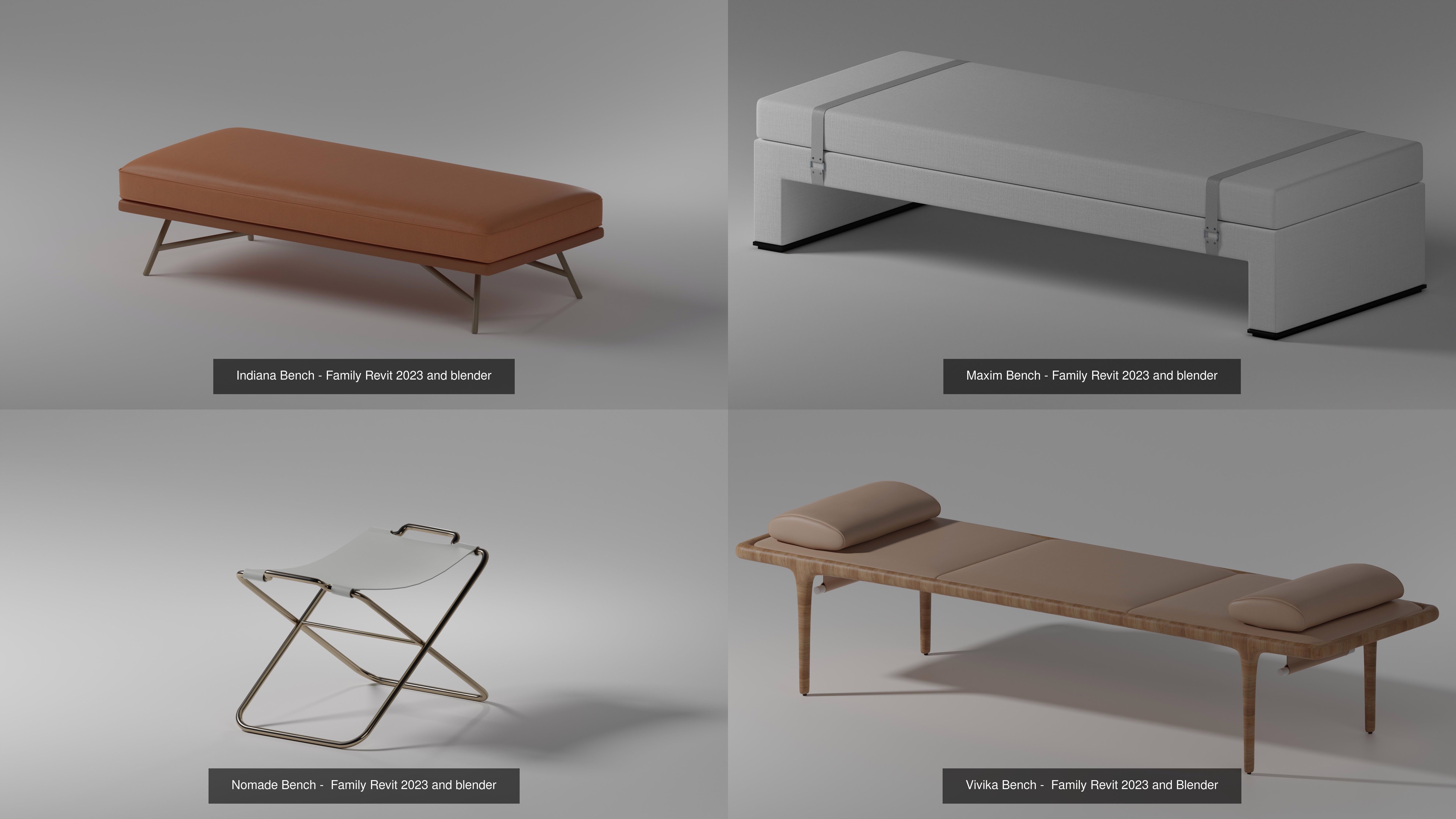 All Artefacto Bench 3D Model Collection | CGTrader