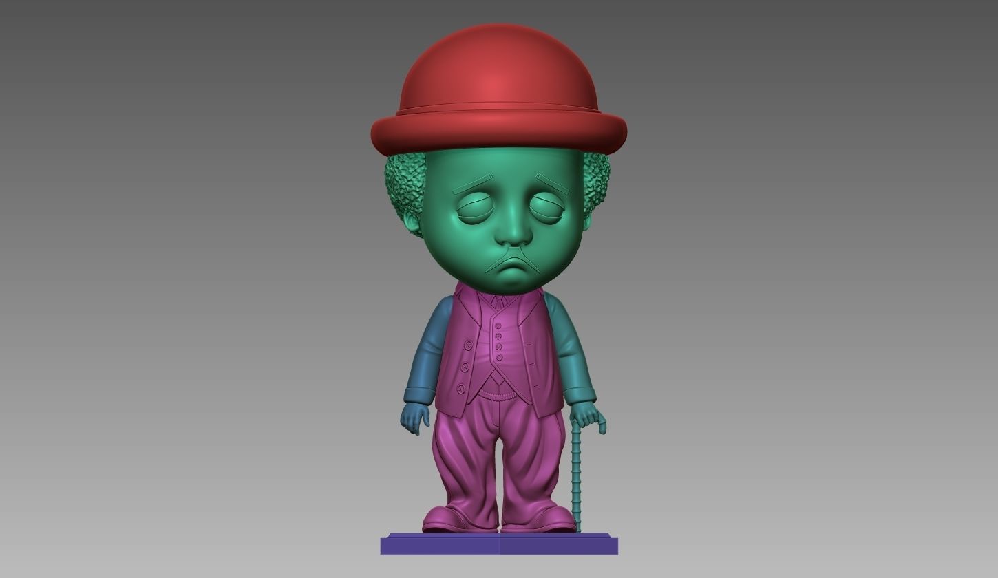 Chaplin Cute Model 3D model 3D printable | CGTrader