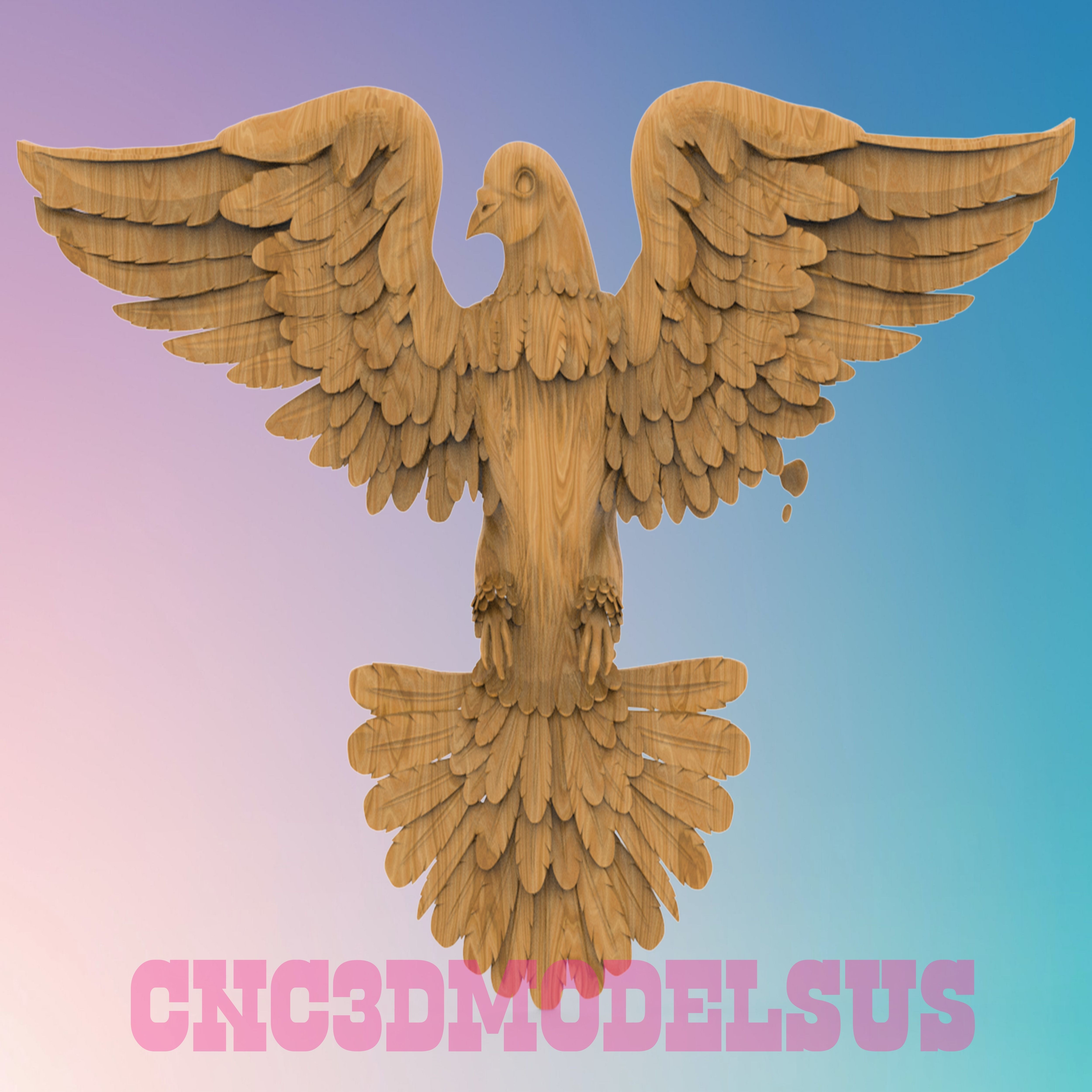 Pigeon Peaceful Light 3D STL MODELS WALL DECOR 3D model 3D printable ...