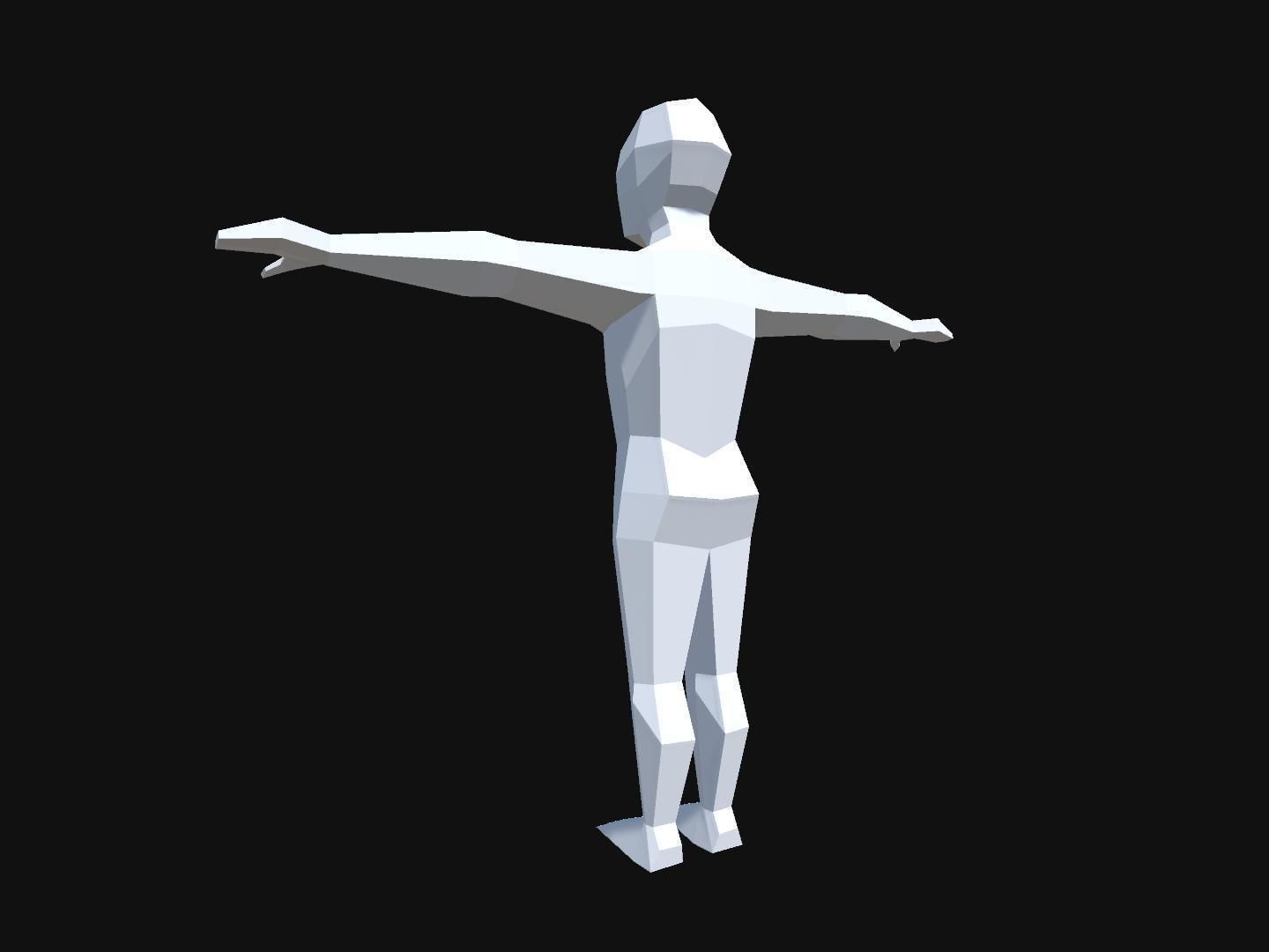 Human Low polygon free 3D model | CGTrader