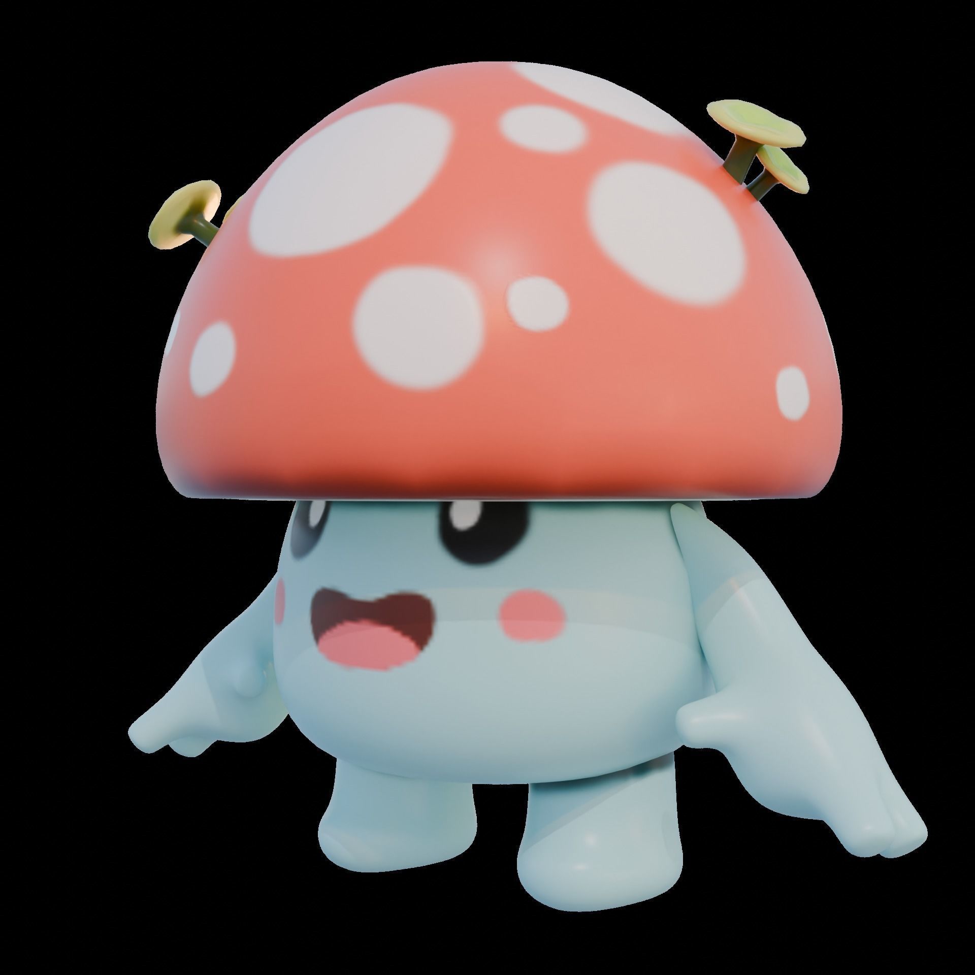 3D model Monster Mushroom Character 3D model design by winjaydesign VR ...