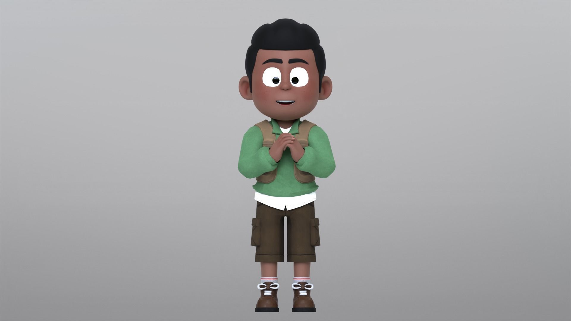 3D model Asher Cartoon Boy Character VR / AR / low-poly | CGTrader