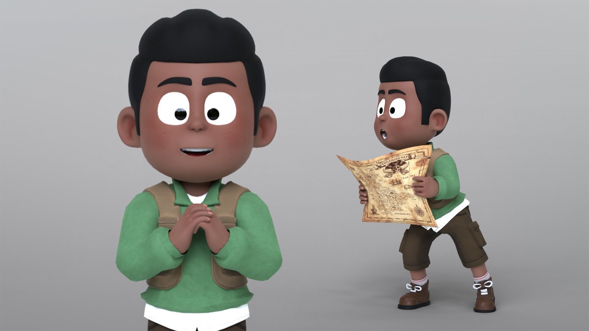 3D model Asher Cartoon Boy Character VR / AR / low-poly | CGTrader