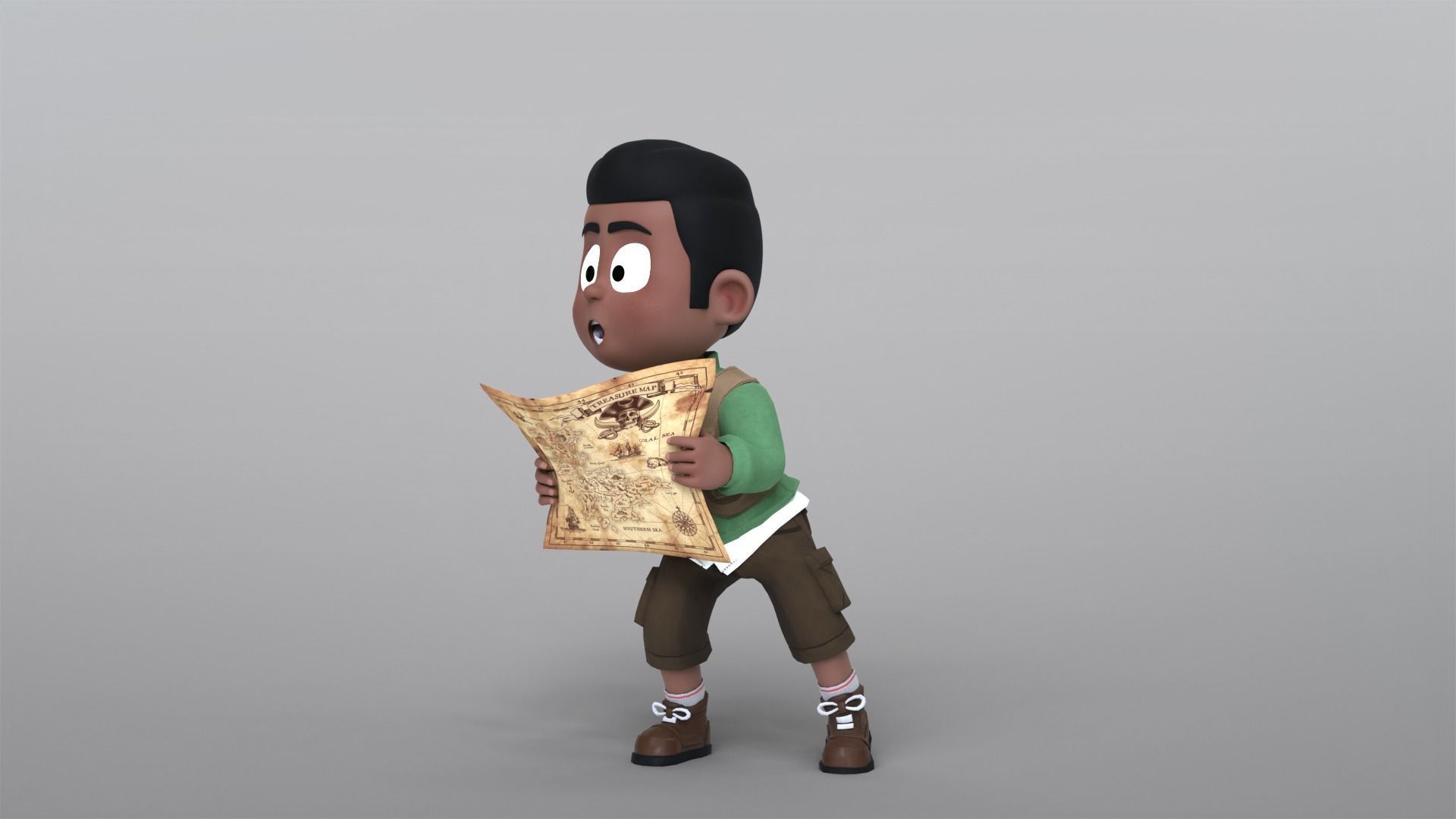 3D model Asher Cartoon Boy Character VR / AR / low-poly | CGTrader