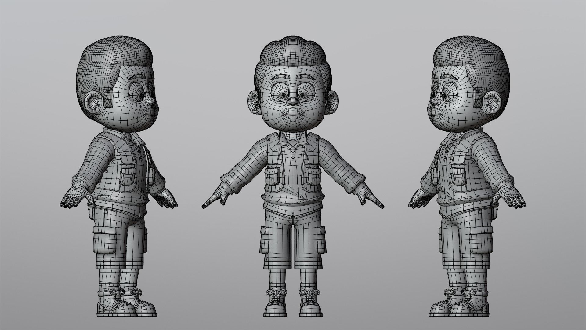 3D model Asher Cartoon Boy Character VR / AR / low-poly | CGTrader