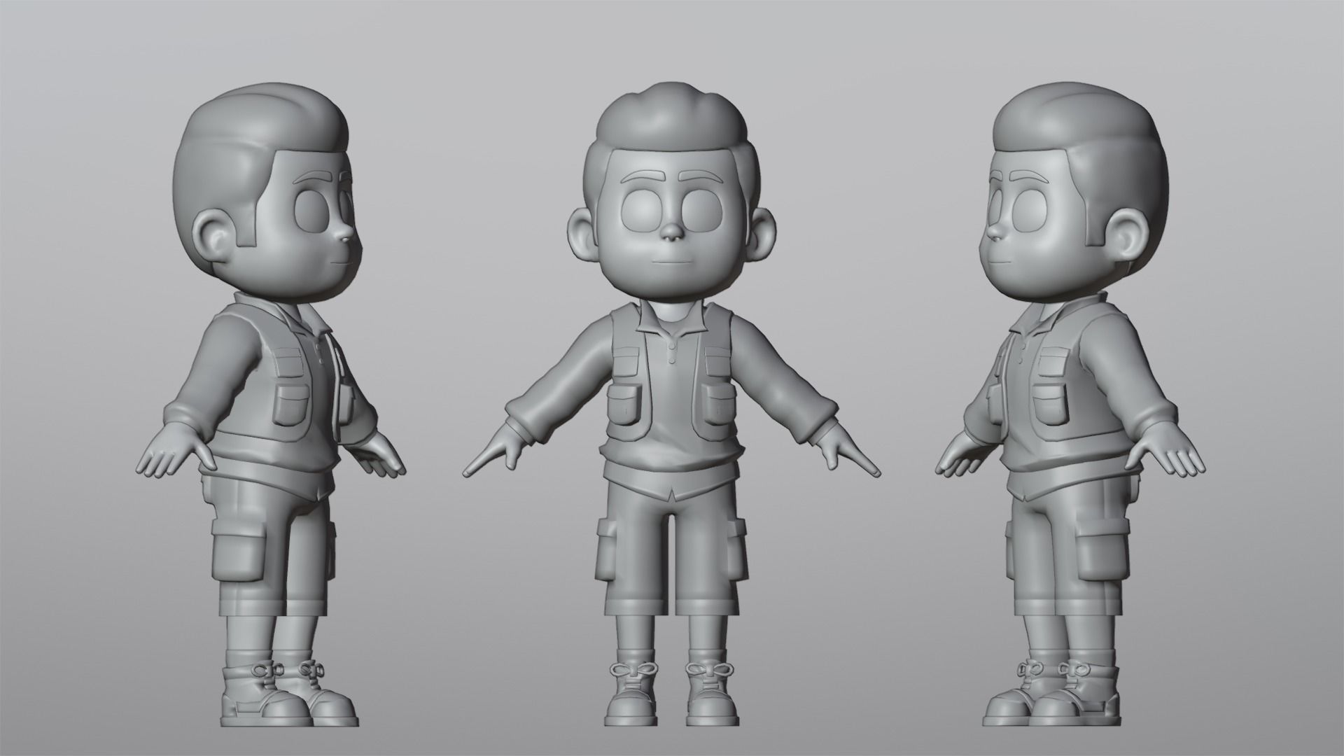 3D model Asher Cartoon Boy Character VR / AR / low-poly | CGTrader