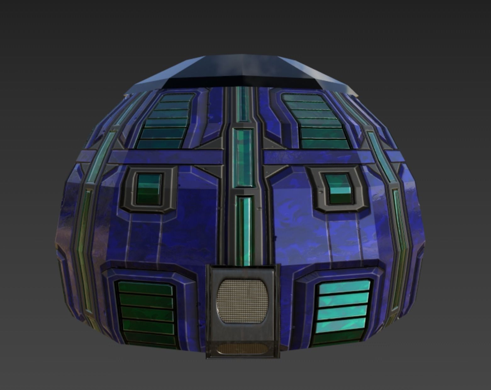 Futuristic Space Dome free VR / AR / low-poly 3D model | CGTrader