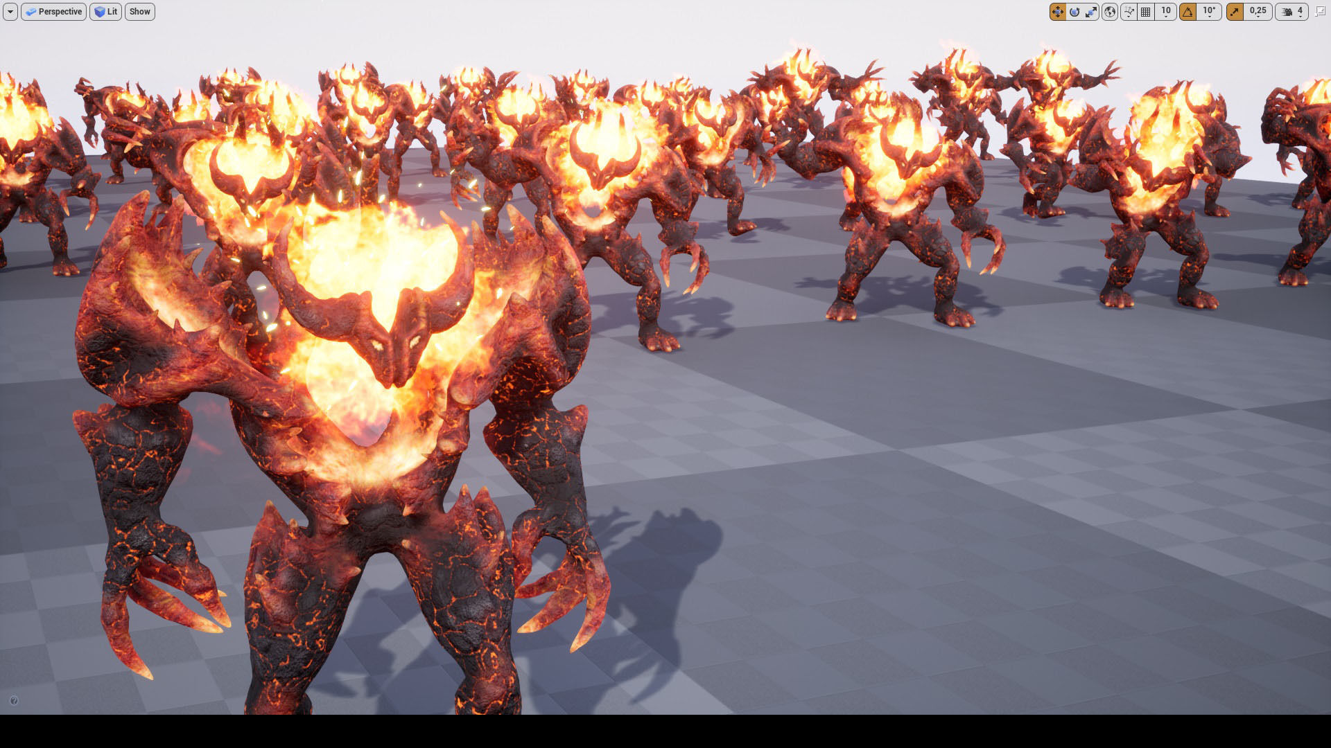 3D model Hell Golem Guard Low-poly game engine ready 3D model VR / AR / low-poly | CGTrader