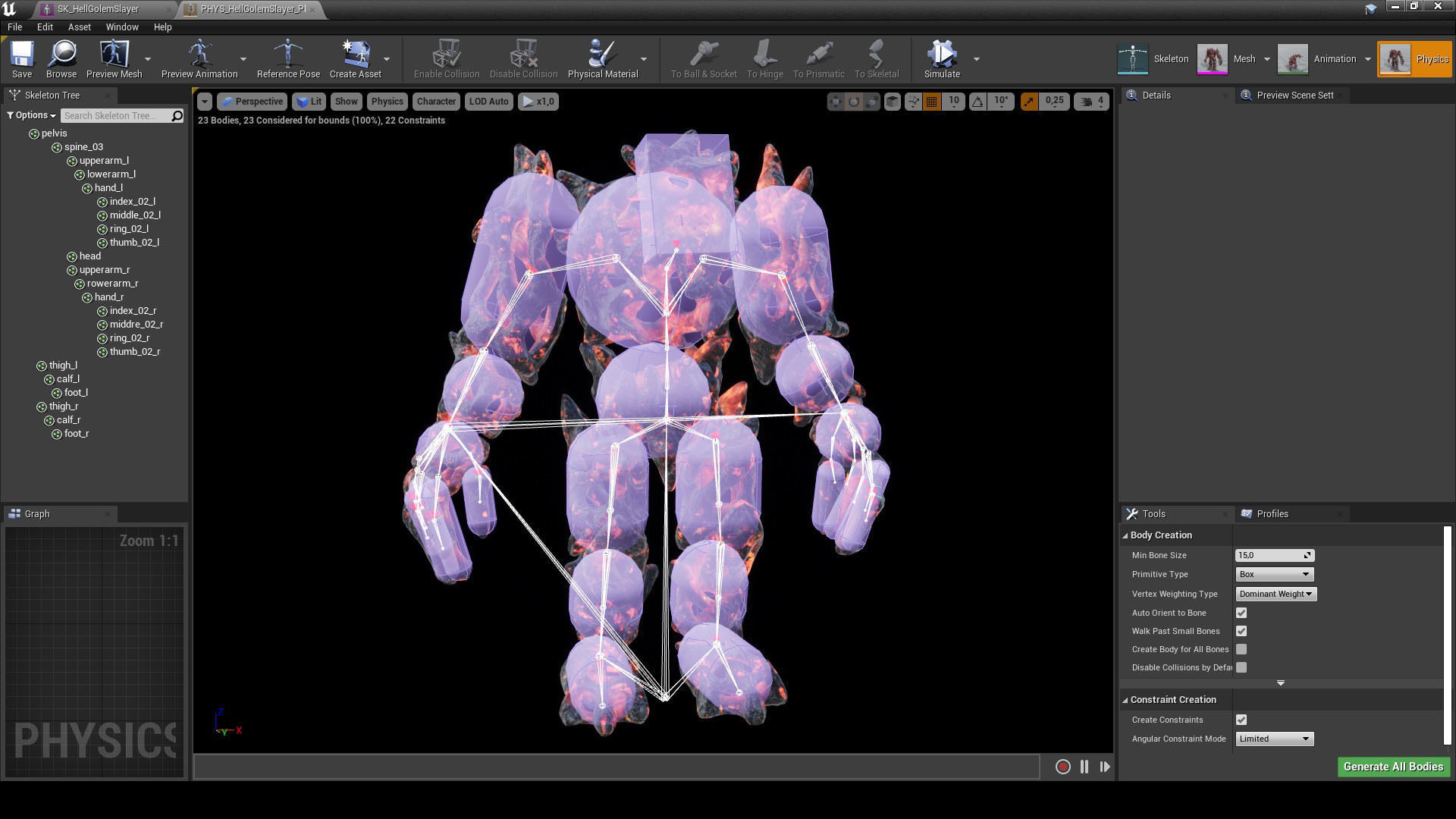 3D model Hell Golem Slayer Low-poly game engine ready 3D model VR / AR ...