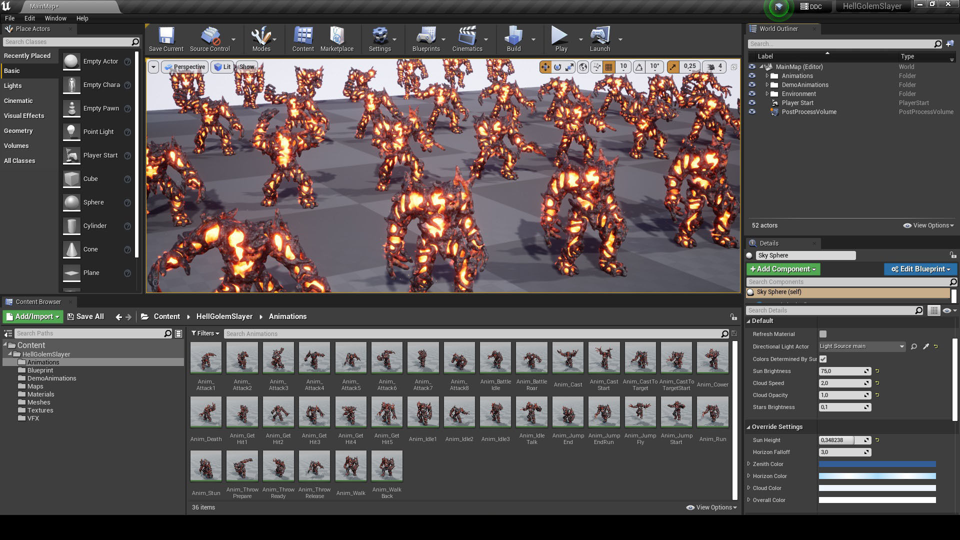 3D model Hell Golem Slayer Low-poly game engine ready 3D model VR / AR ...