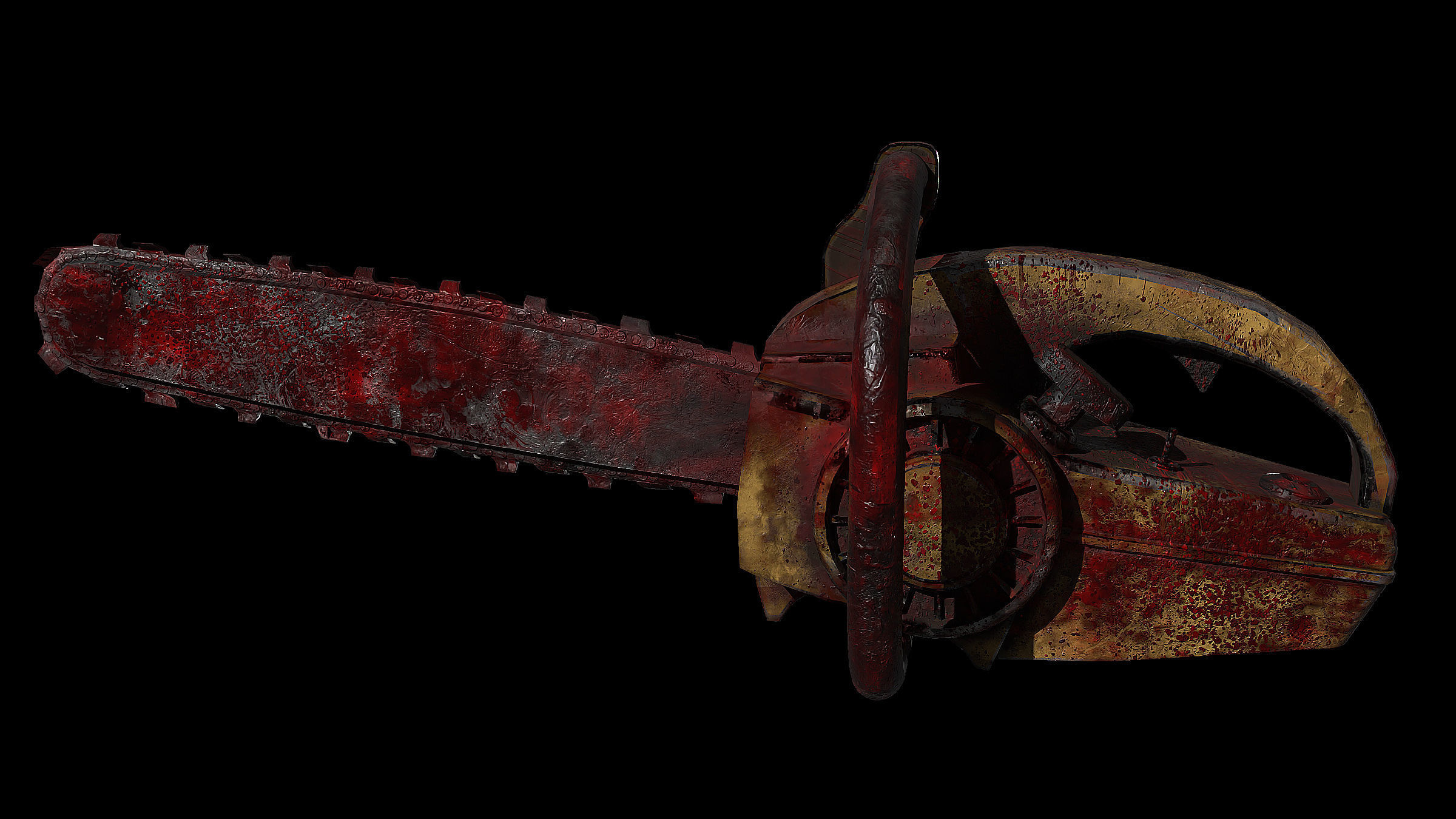 3D model Bloody Chainsaw VR / AR / low-poly | CGTrader