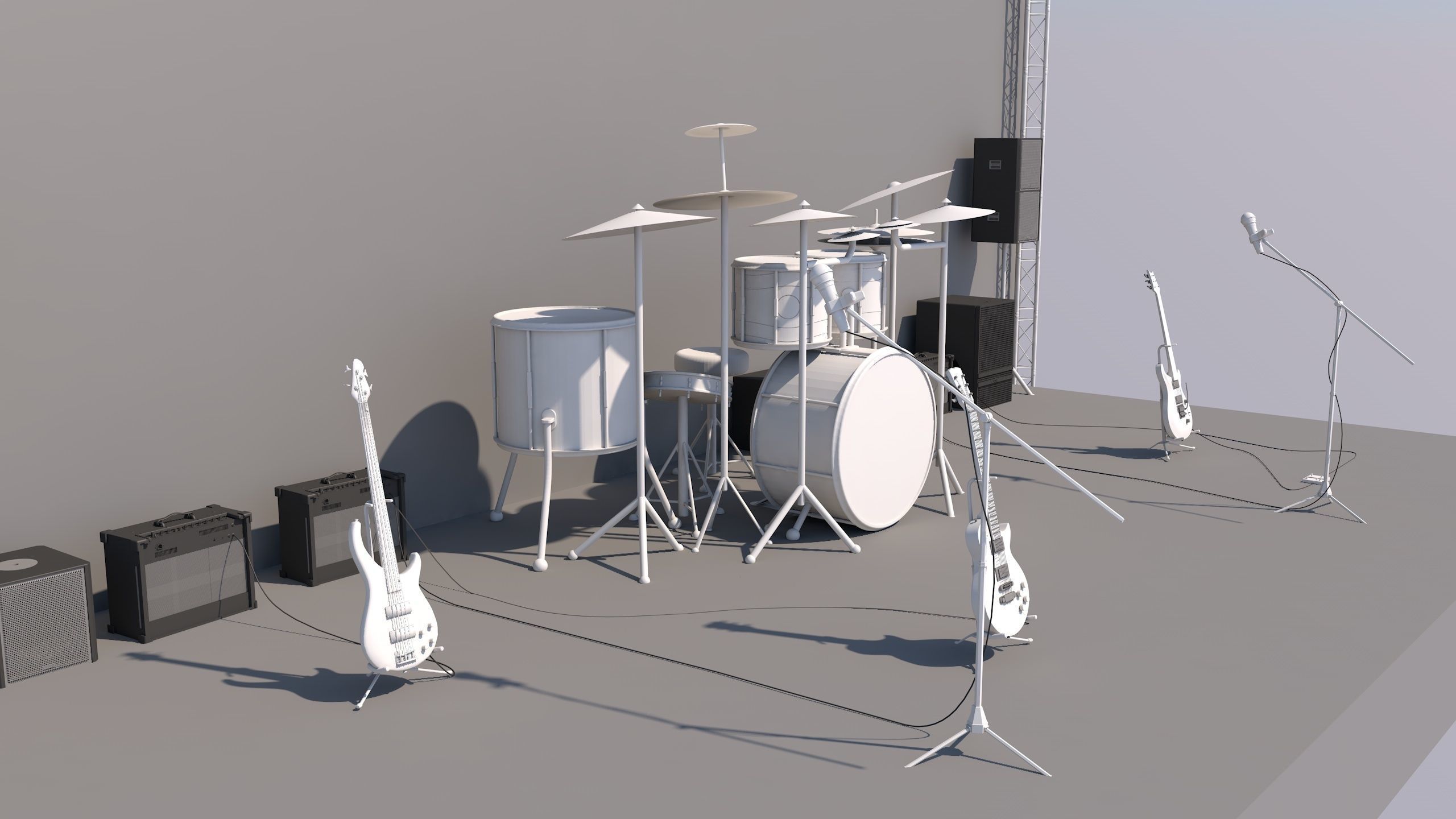 3D model Full Band Setup 3D Model VR / AR / low-poly | CGTrader