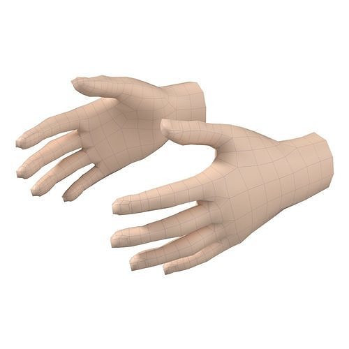 Female Hand Base Mesh 07 3D model | CGTrader