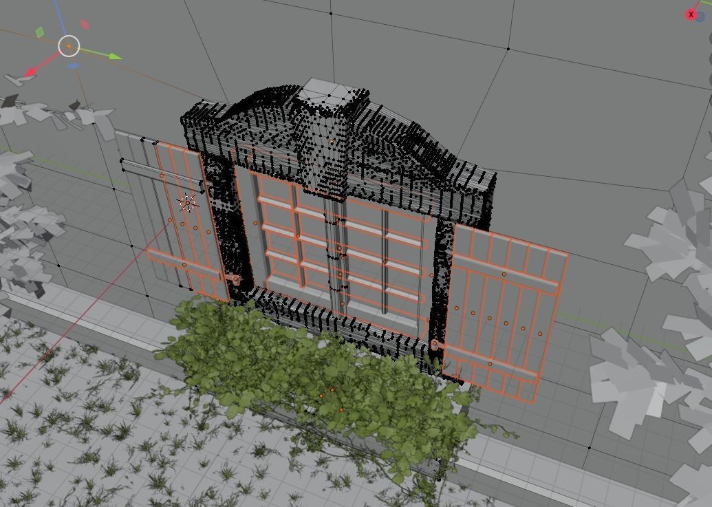 Wood Window Wall 3D Model - Blender Cycles Render 3D model | CGTrader