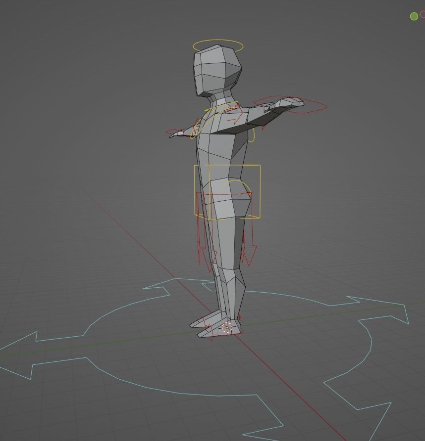 Stylized Humanoid Base Mesh Rigged 3D Model 3D model | CGTrader