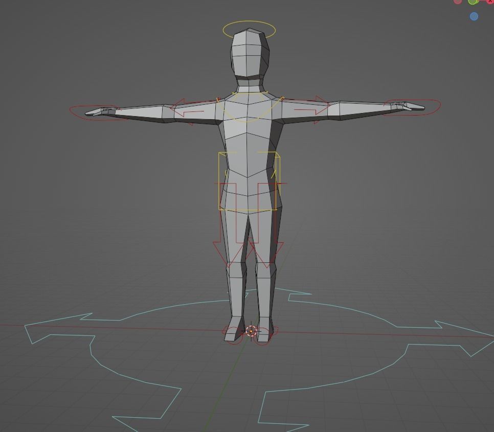Stylized Humanoid Base Mesh Rigged 3D Model 3D model | CGTrader